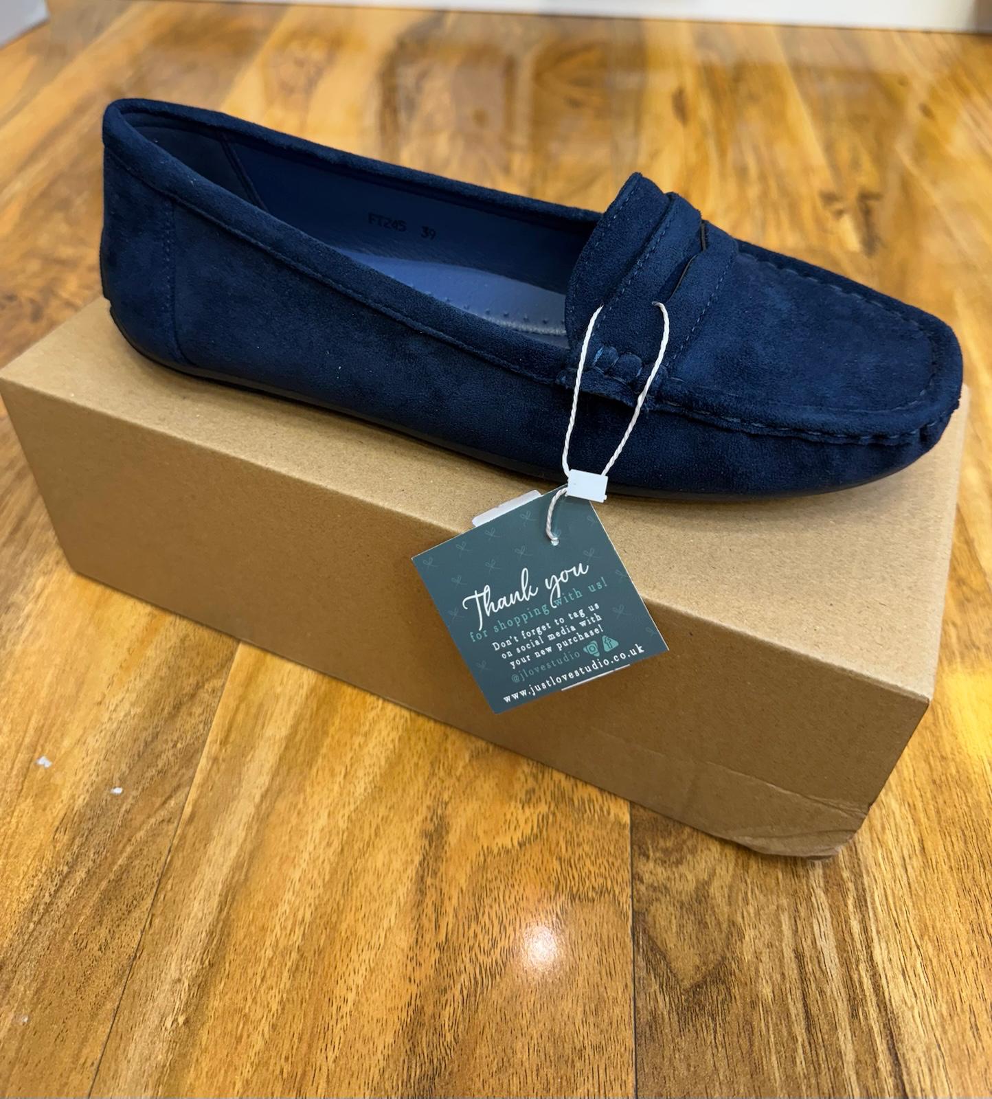 Nim Driving Shoe Navy – Just Love Studio UK