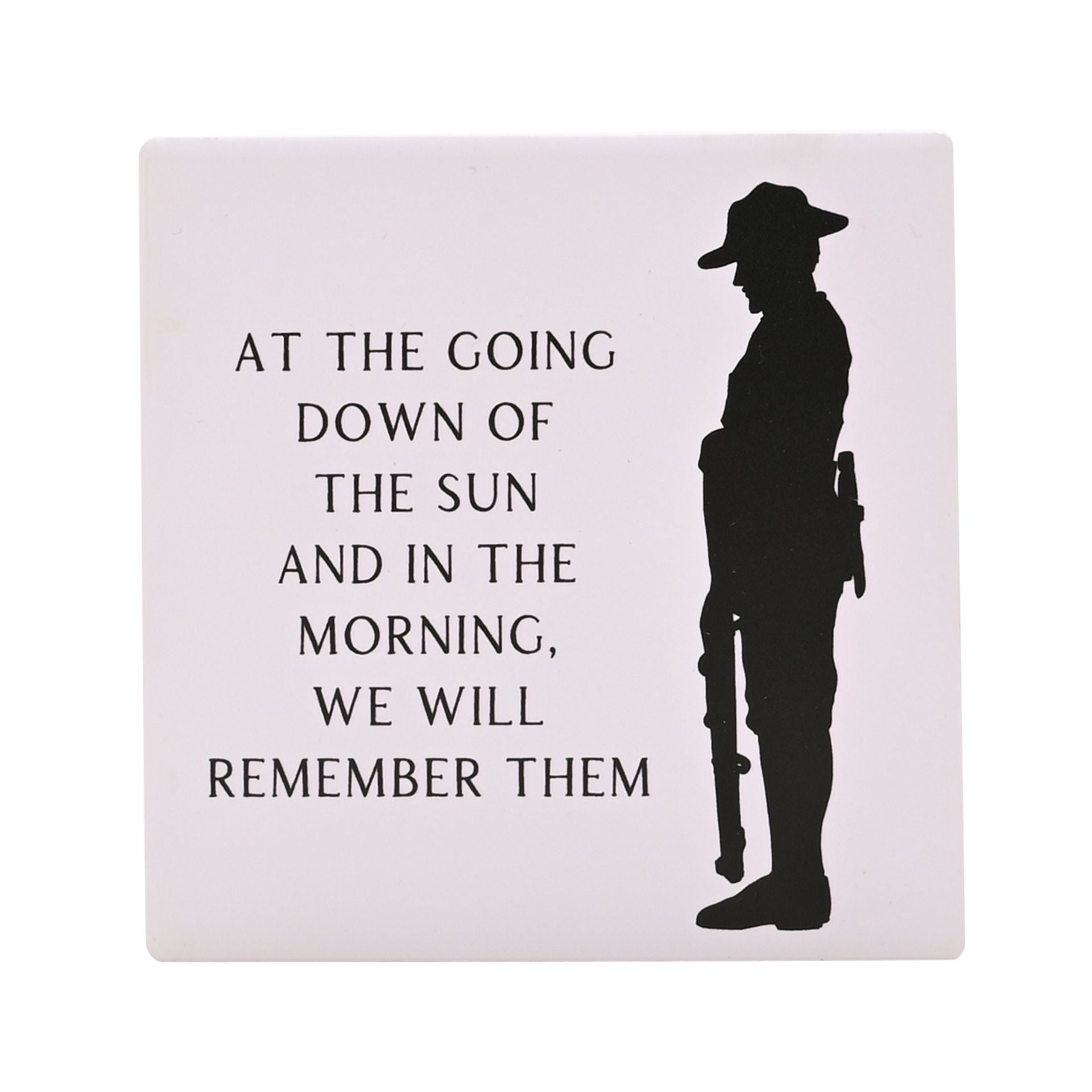 Remembrance Memorial Soldier Coaster – Just Love Studio UK